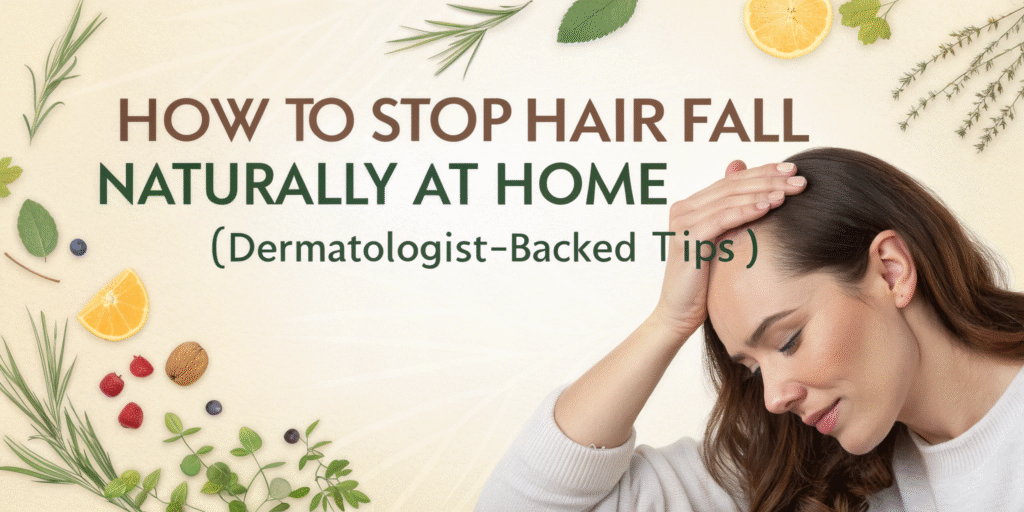 How to Stop Hair Fall Naturally at Home (Dermatologist-Backed Tips ...